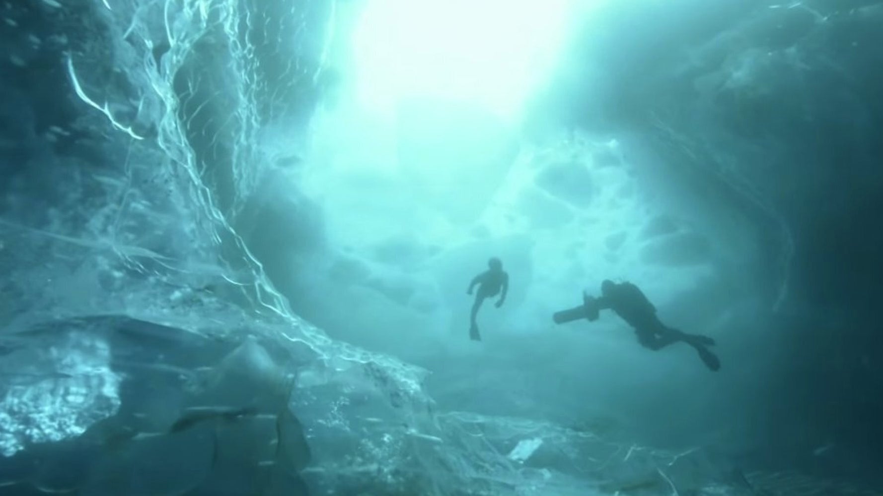 This Is What It's Like To Swim INSIDE An Iceberg | HuffPost UK Tech