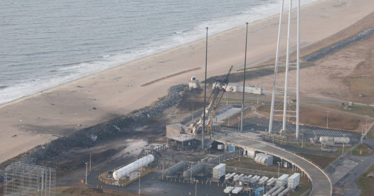 NASA Reveals Aftermath Of Orbital Sciences Rocket Explosion At Mid ...