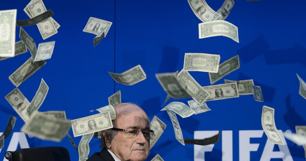 Lee Nelson Throws Money In Sepp Blatter's Face... Fifa President Doesn ...