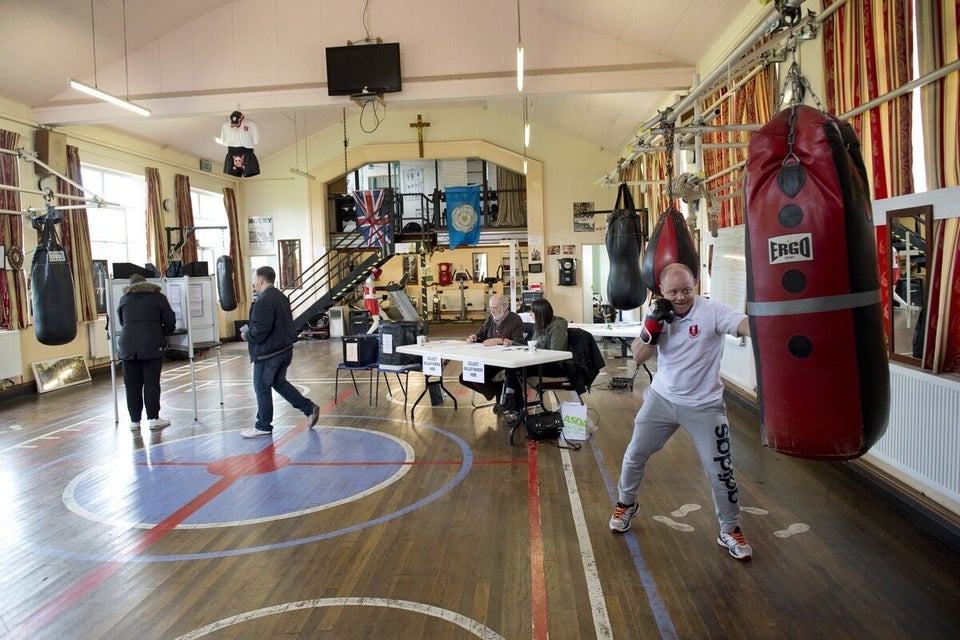 General Election Polling Booths Pop Up In Boxing Club And Laundrette In ...