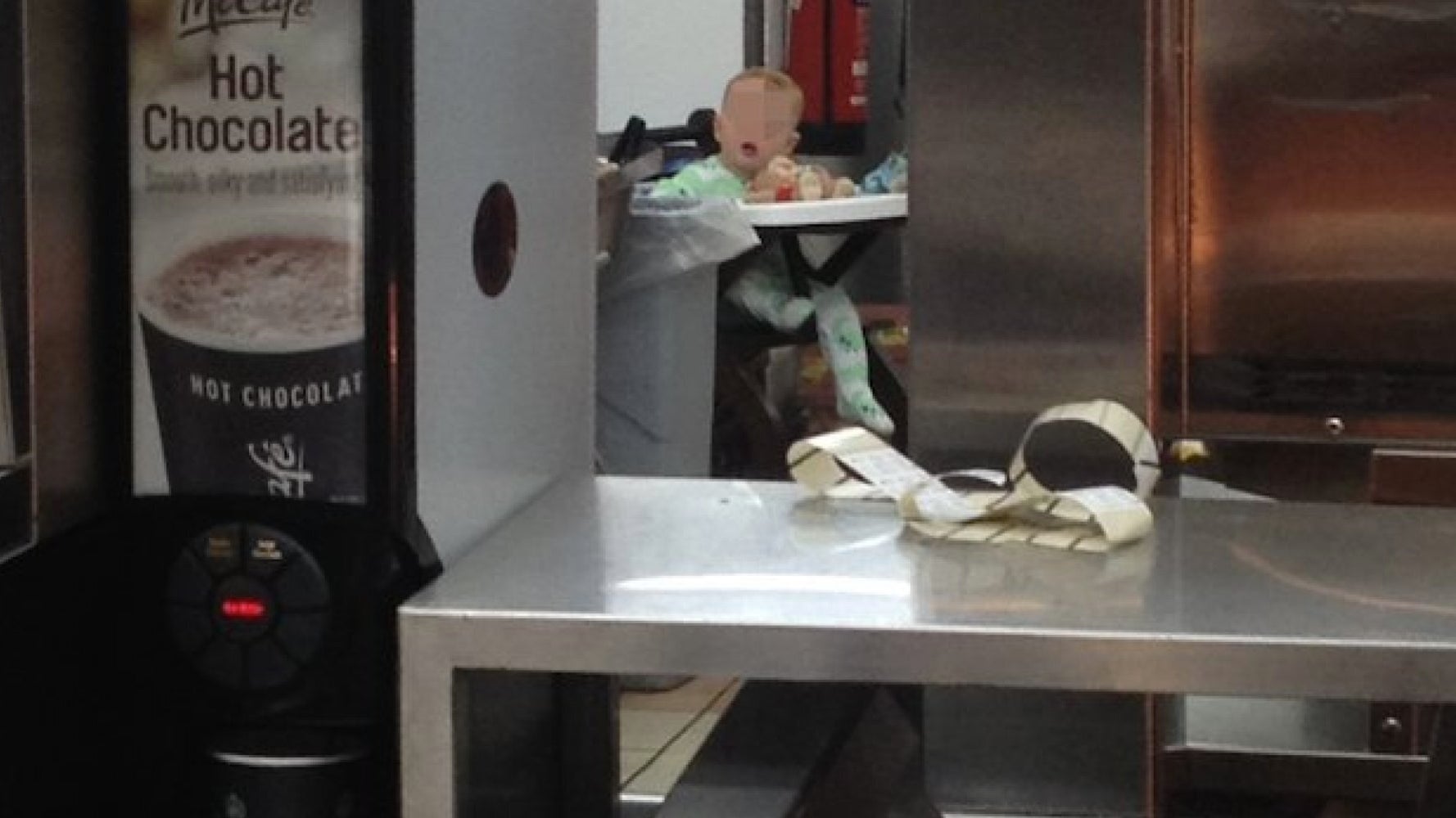 McDonald's: Baby In High Chair Spotted In Fast Food Kitchen | HuffPost ...