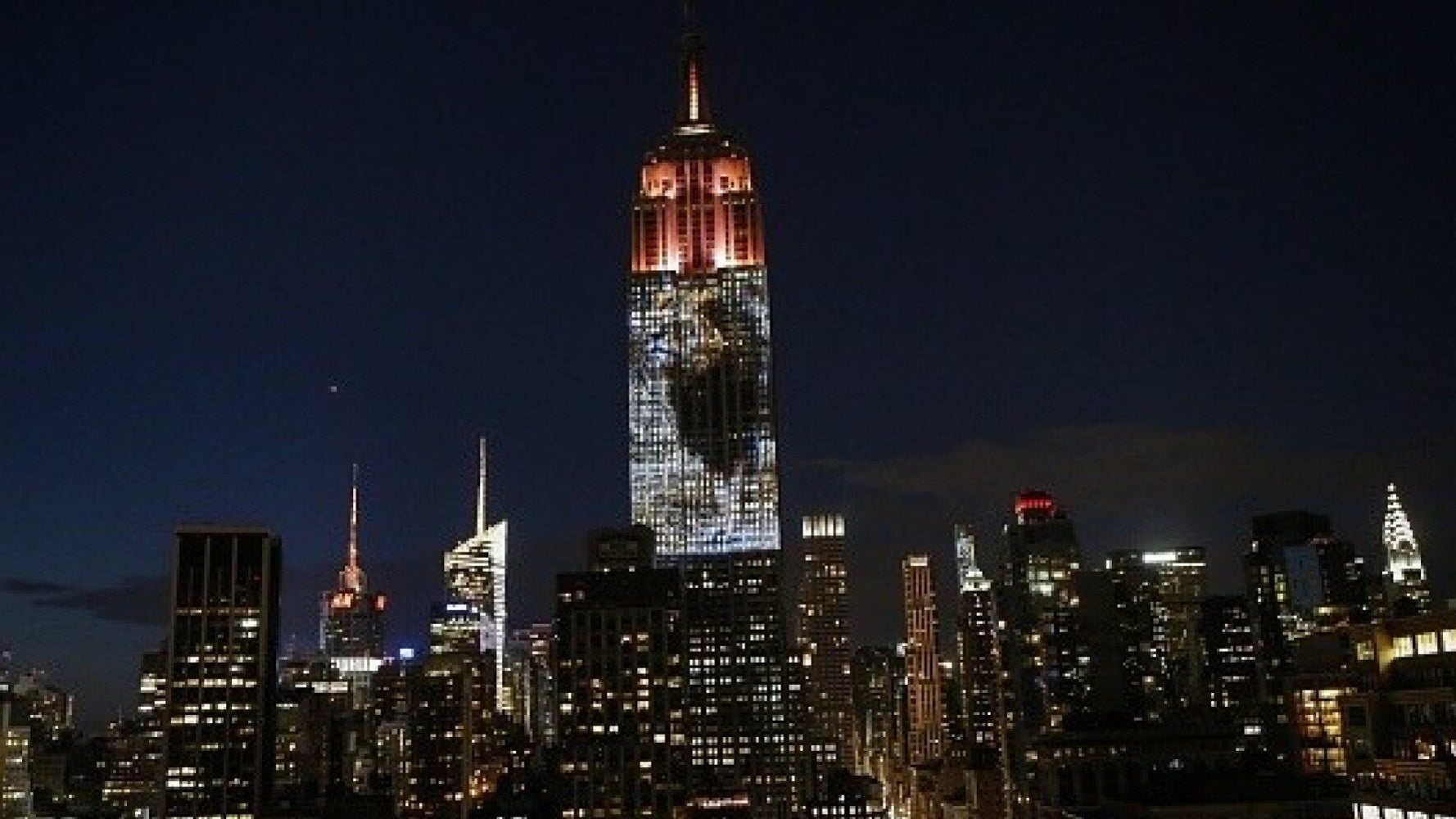 Cecil The Lion Projected Onto Empire State Building With Other ...