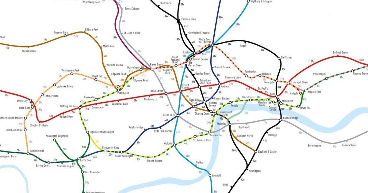 London Tube Strike: Map Shows One Upside To Public Transport Nightmare ...