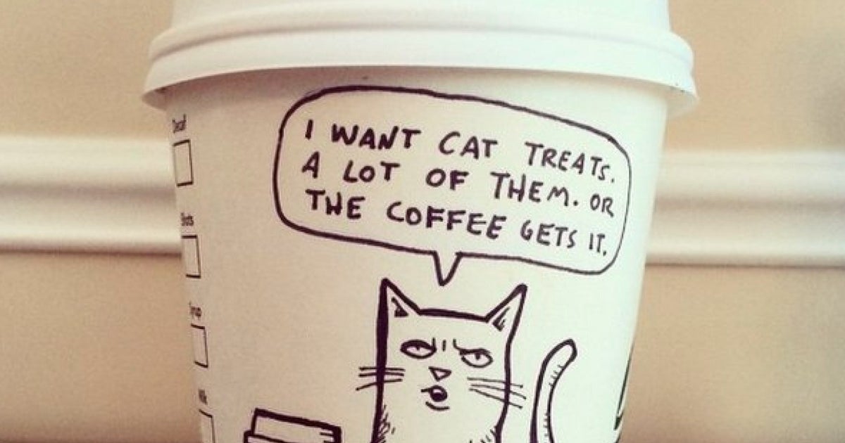 Man Transforms Starbucks Coffee Cups Into Quirky Cartoons | HuffPost UK ...