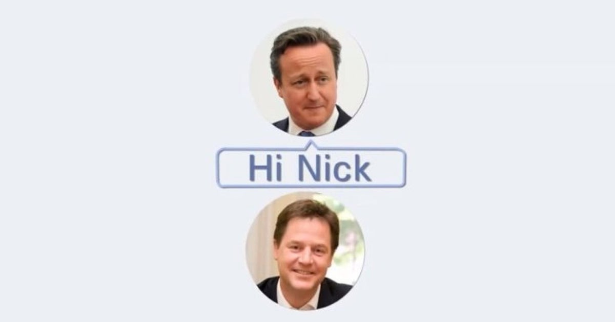 David Cameron Has Made A Facebook 'Thanks' Video For Nick Clegg, And It ...