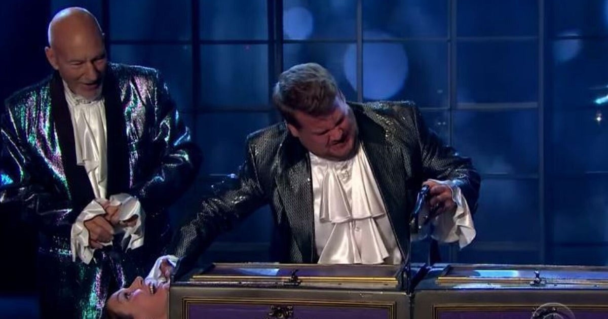 James Corden And Patrick Stewart Perform 'Late, Late Show' Magic ...