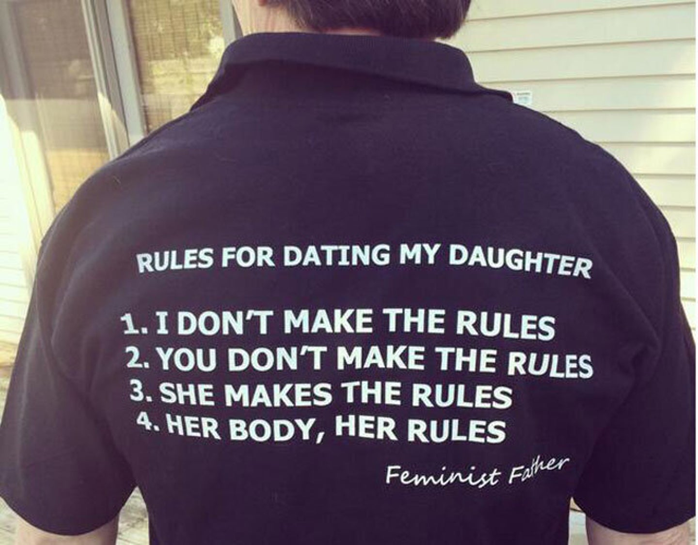 Dad's T-Shirt Goes Viral: Feminist Father Shares His Rules For Dating ...