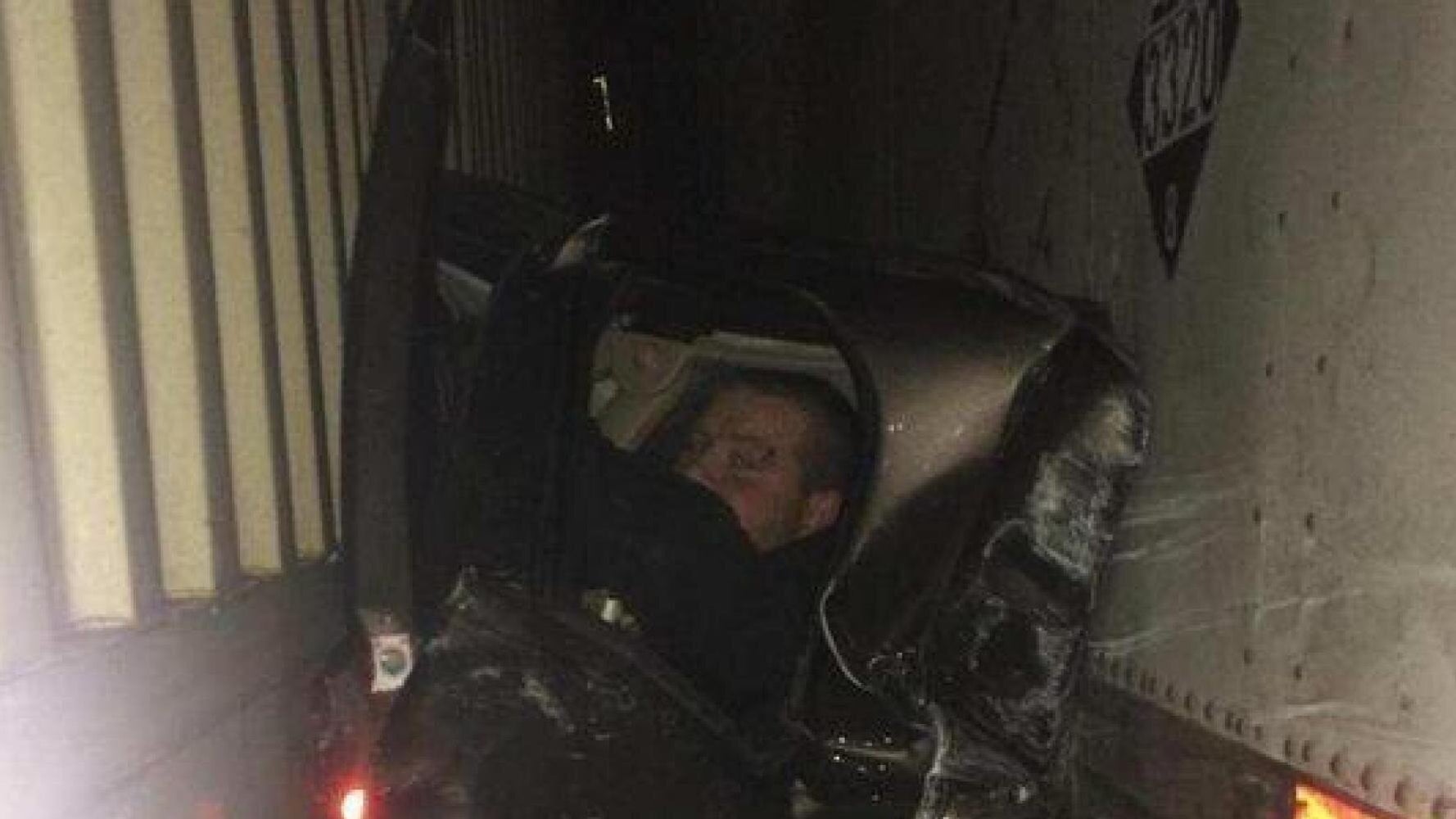 Man, Kaleb Whitby, Squashed Between Two Lorries And Amazingly Survives ...