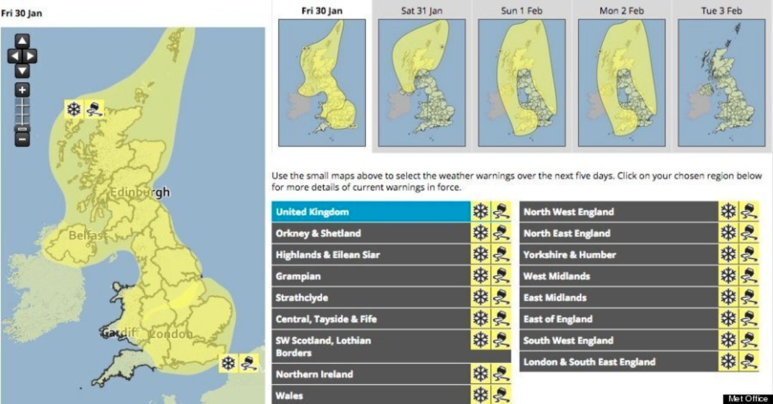UK Weather Forecast Warns Frozen Thundersnow Will Bring Treacherous ...