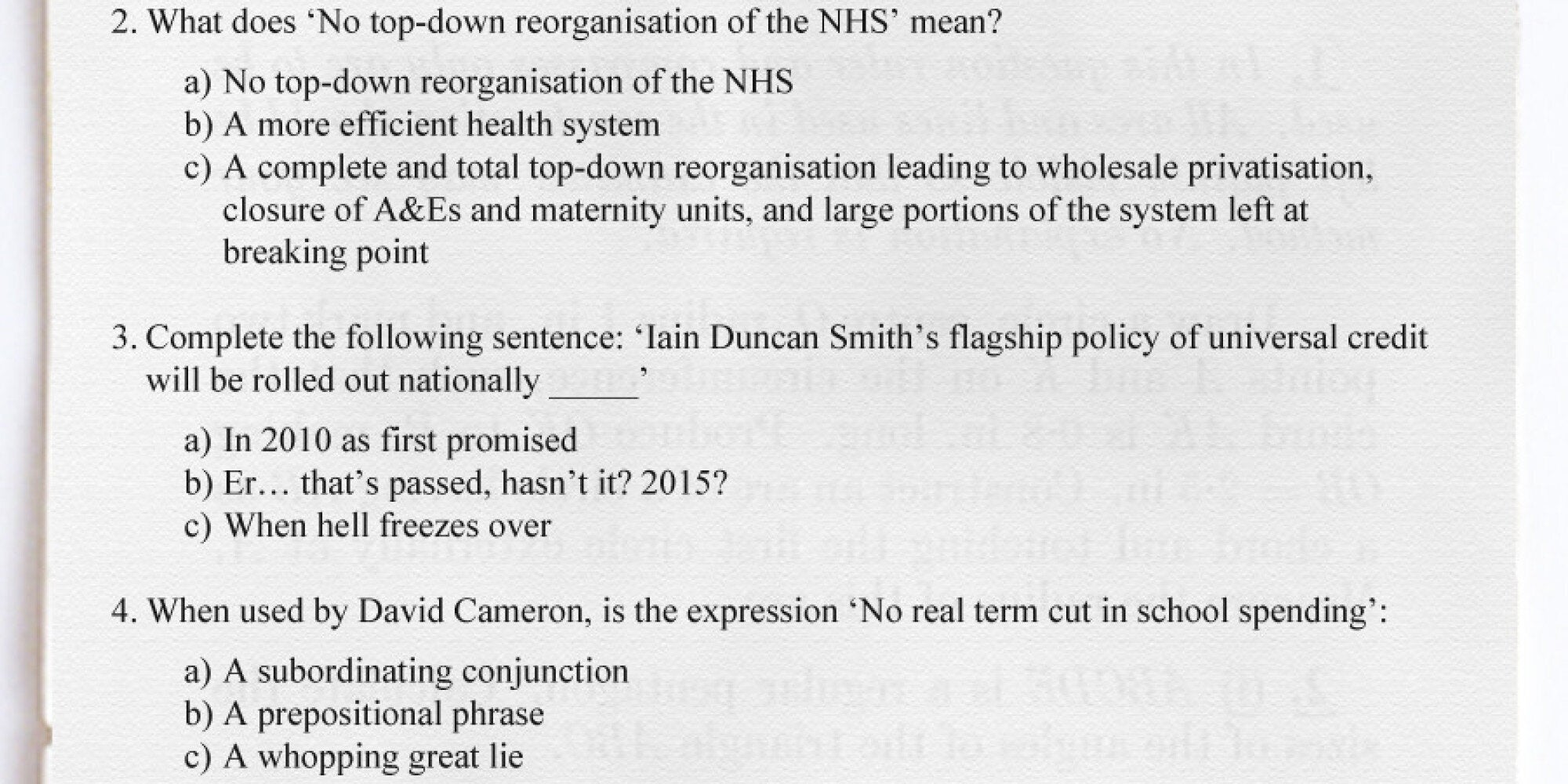 Government s New Grammar Test For 11 Year Olds Is Unveiled HuffPost UK Government s New Grammar Test For 11 Year Olds Is Unveiled HuffPost UK