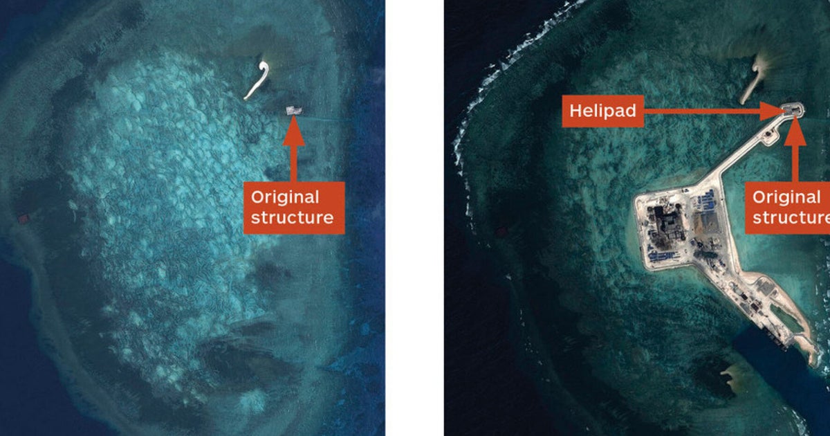 Beijing Constructs Chain Of Artificial Island Fortresses In Disputed ...