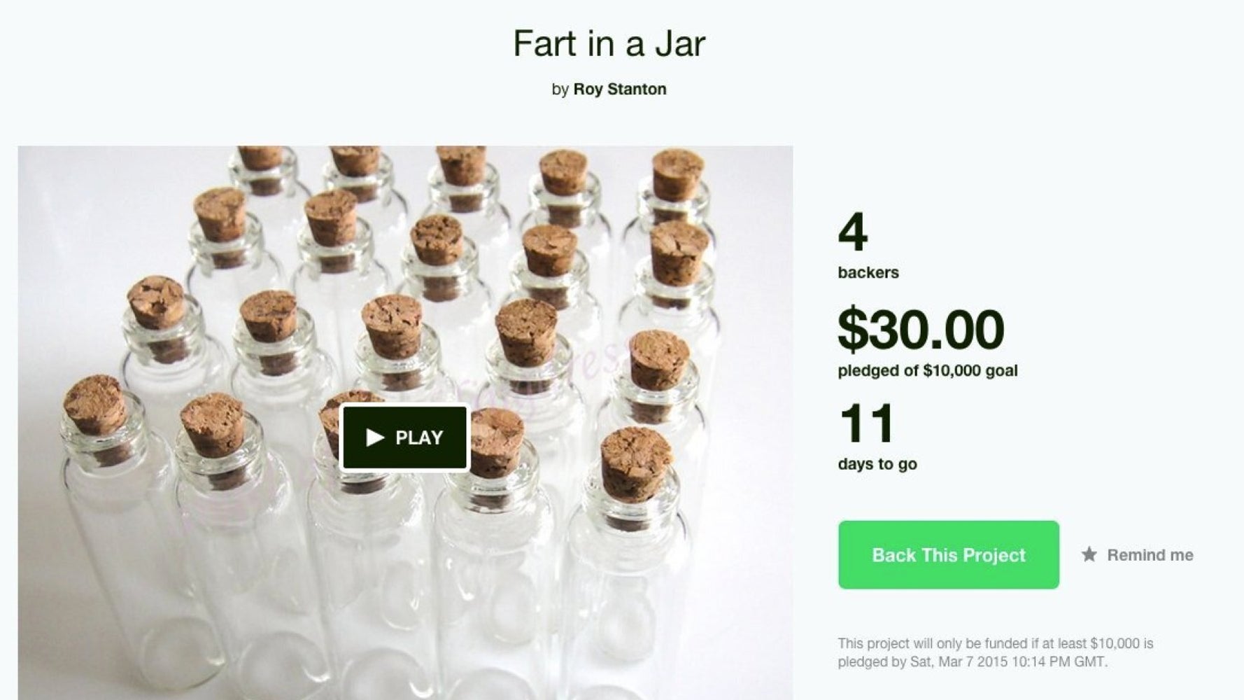 'Fart In A Jar' And 6 Other Bizarre Kickstarter Projects That Demand ...