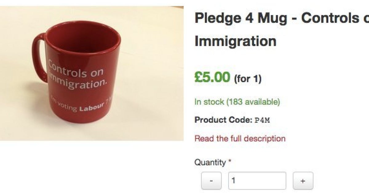 Labour's Immigration Mug Will Be a Collector's Item For Racists Up and ...