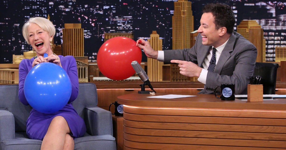 Helen Mirren And Jimmy Fallon Chatting After Inhaling Helium Is Pretty ...