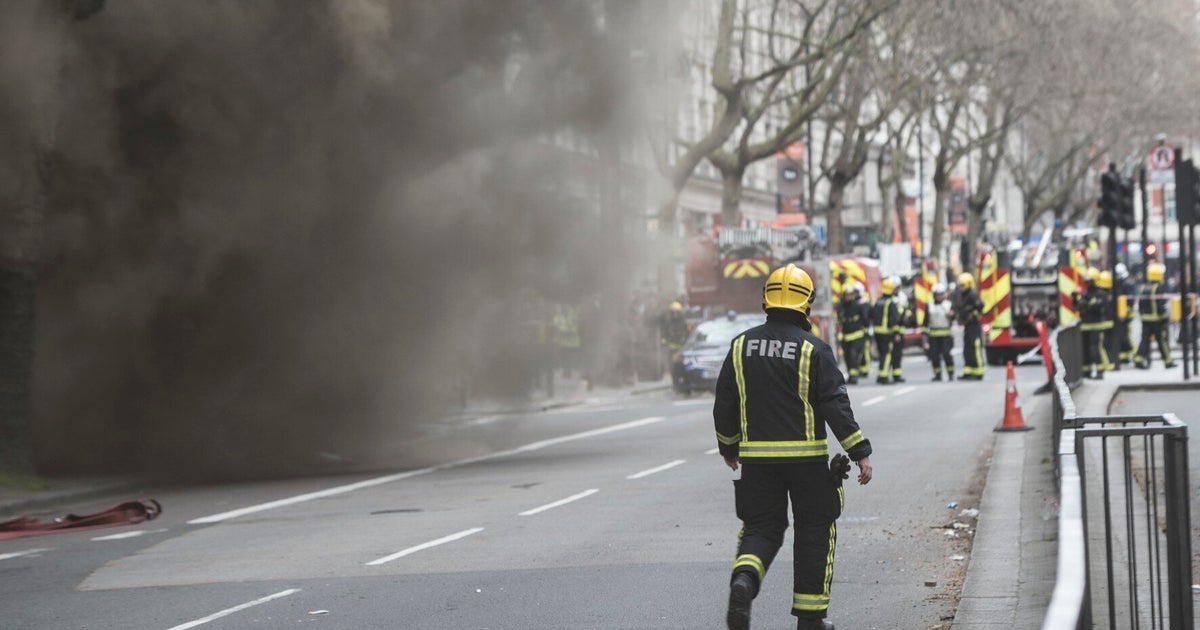Holborn Fire Pictures Show Aftermath As Blaze Continues To Burn Under ...