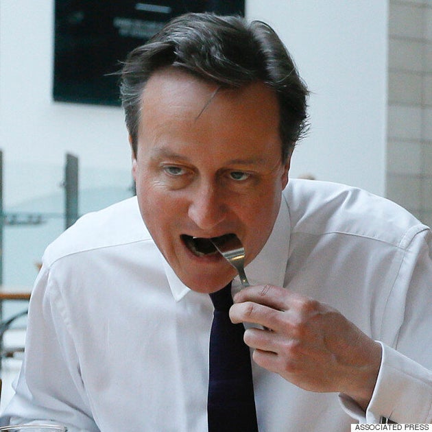 David Cameron Has Bacon Sandwich Moment Eating Haggis On General ...