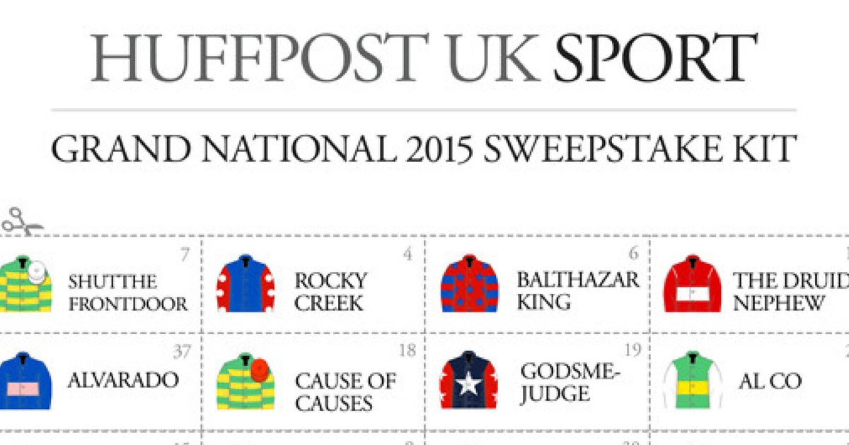Print Your Own Grand National Sweepstake Kit | HuffPost UK Sport