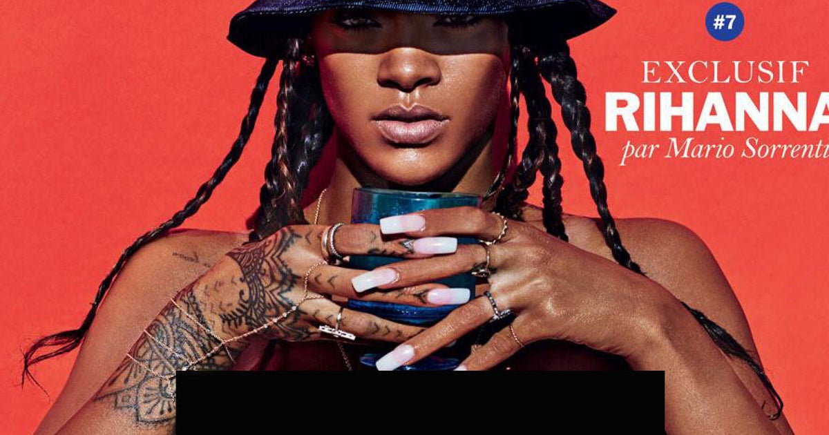 Rihannas Topless Pictures Banned From Instagram Shares Them On