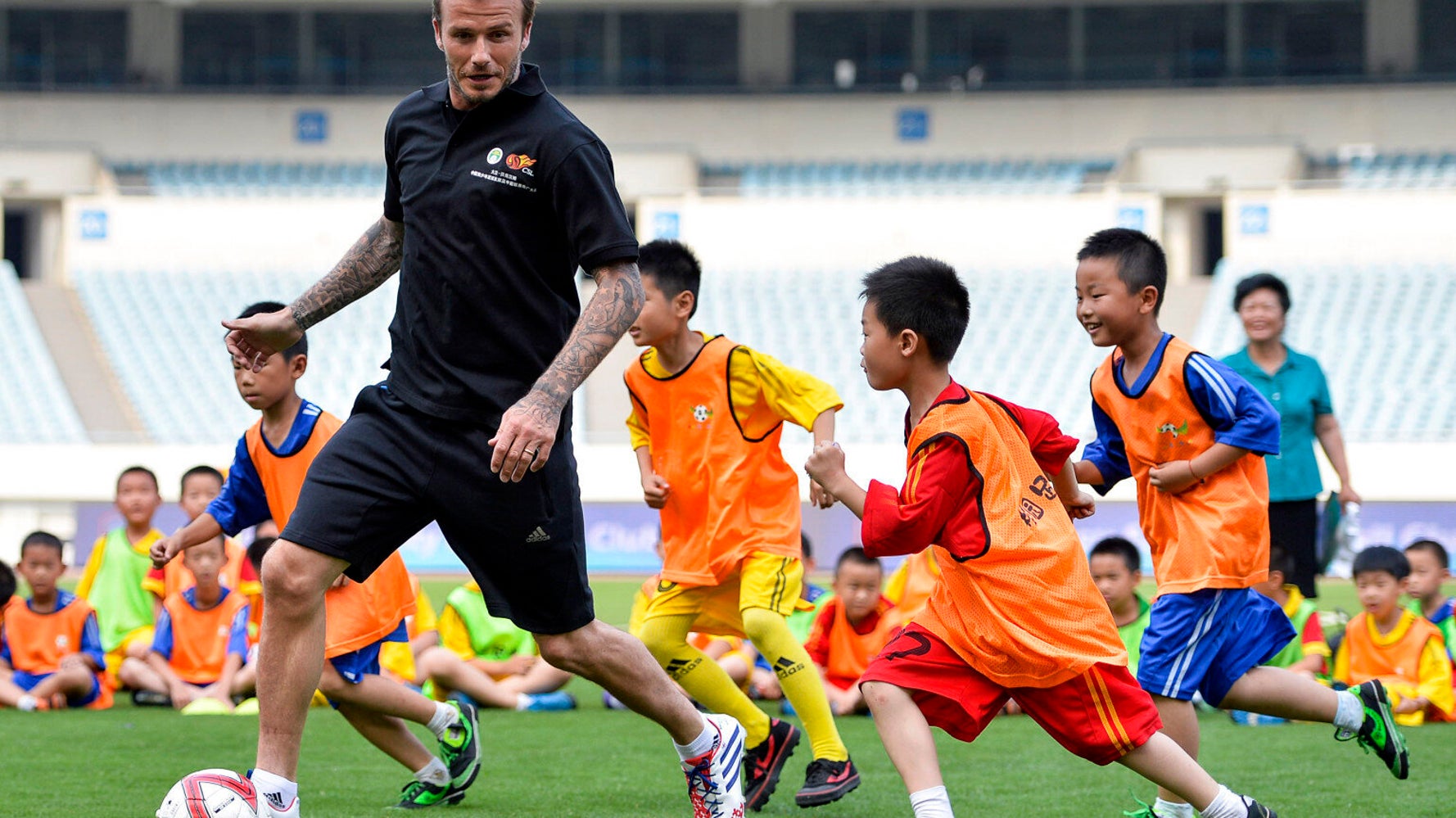 David Beckham Continues Role As Chinese Football Ambassador (PICTURES ...