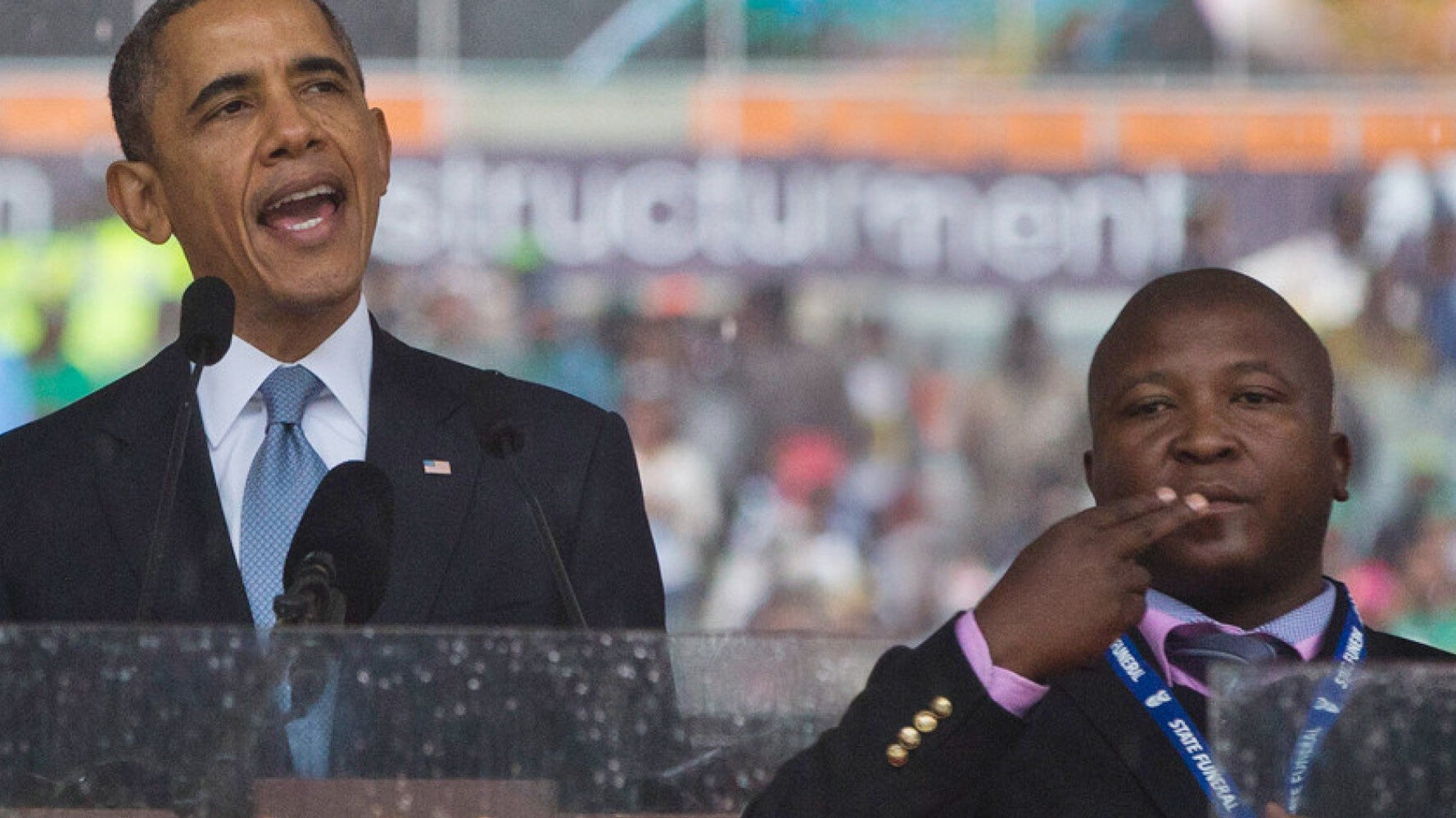 Nelson Mandela Memorial Sign Language Interpreter Was A Fake | HuffPost ...