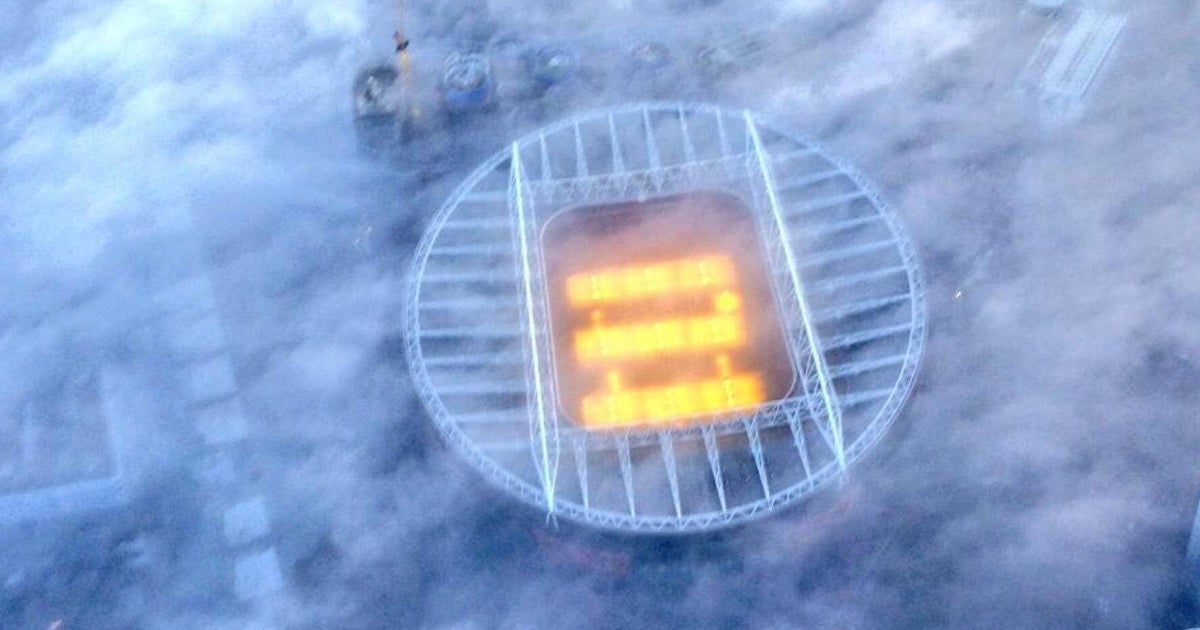 Amazing Aerial Shot Of Arsenal's Emirates Stadium In The Fog (PICTURE ...