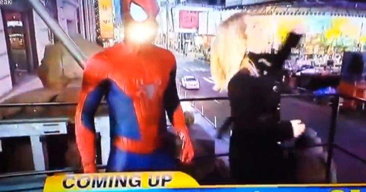 Spider-Man Drops News Reporter On Live TV (VIDEO) | HuffPost UK Comedy