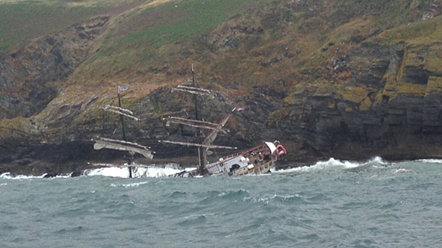 Thirty People Rescued As Tall Ship Hits Rocks Off Southern Ireland ...
