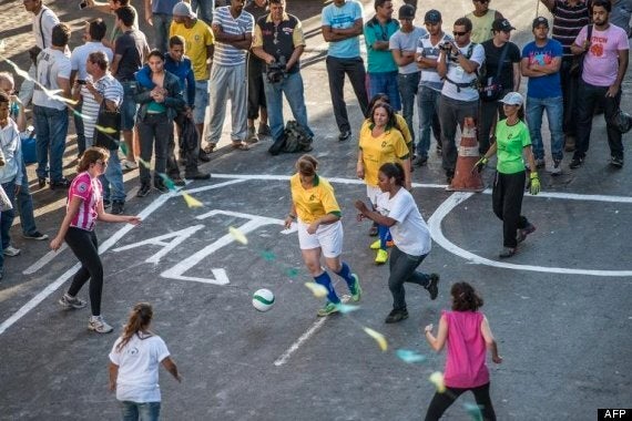 World Cup 2014 Naked Prostitutes Play Football To Raise Awareness Of