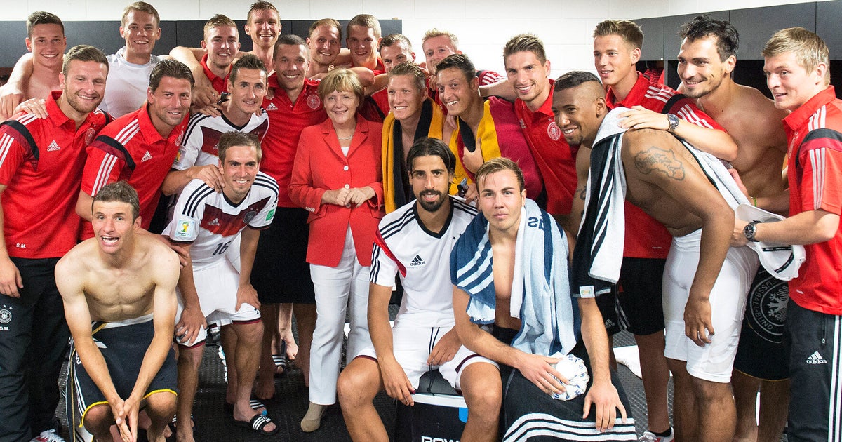 Germany Squad Meet Angela Merkel After 4-0 Win V Portugal | HuffPost UK ...