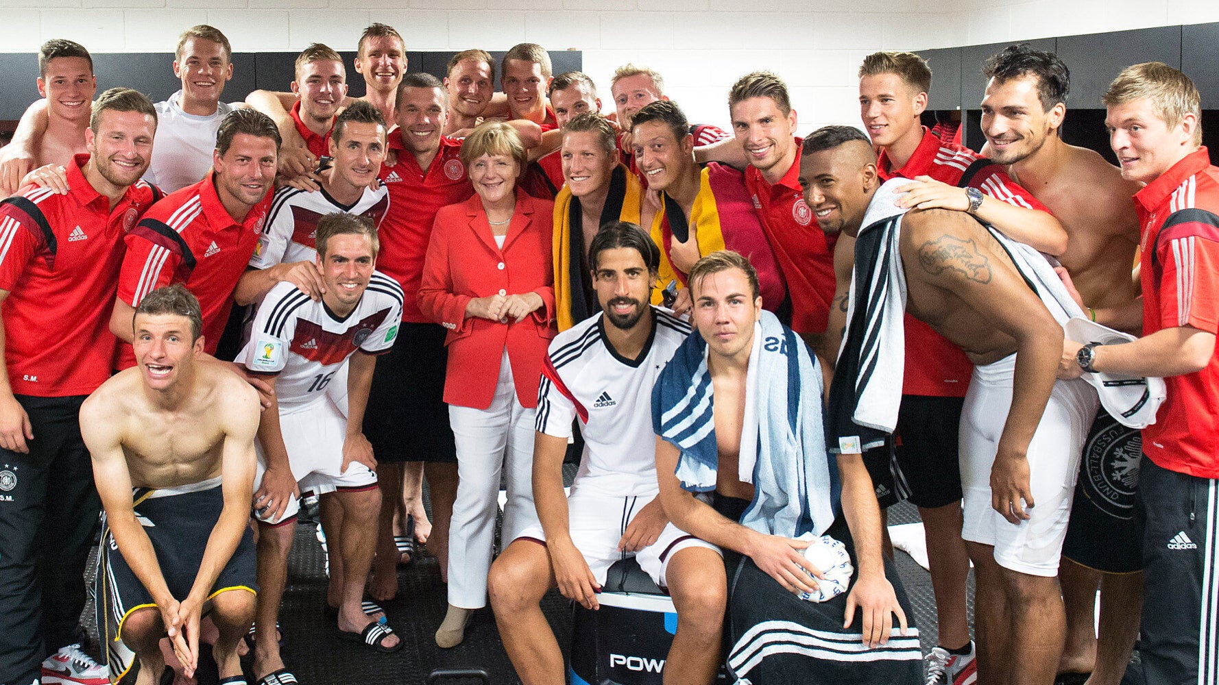 Germany Squad Meet Angela Merkel After 4-0 Win V Portugal | HuffPost UK ...