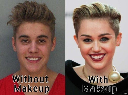 Miley Cyrus And Justin Bieber Mug Shot