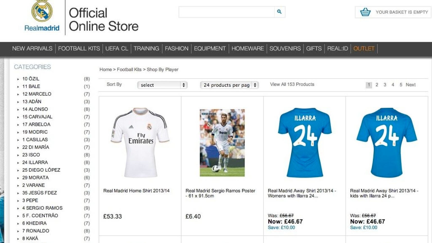 Real Madrid List Gareth Bale's Name And Number On Club Shop Website ...