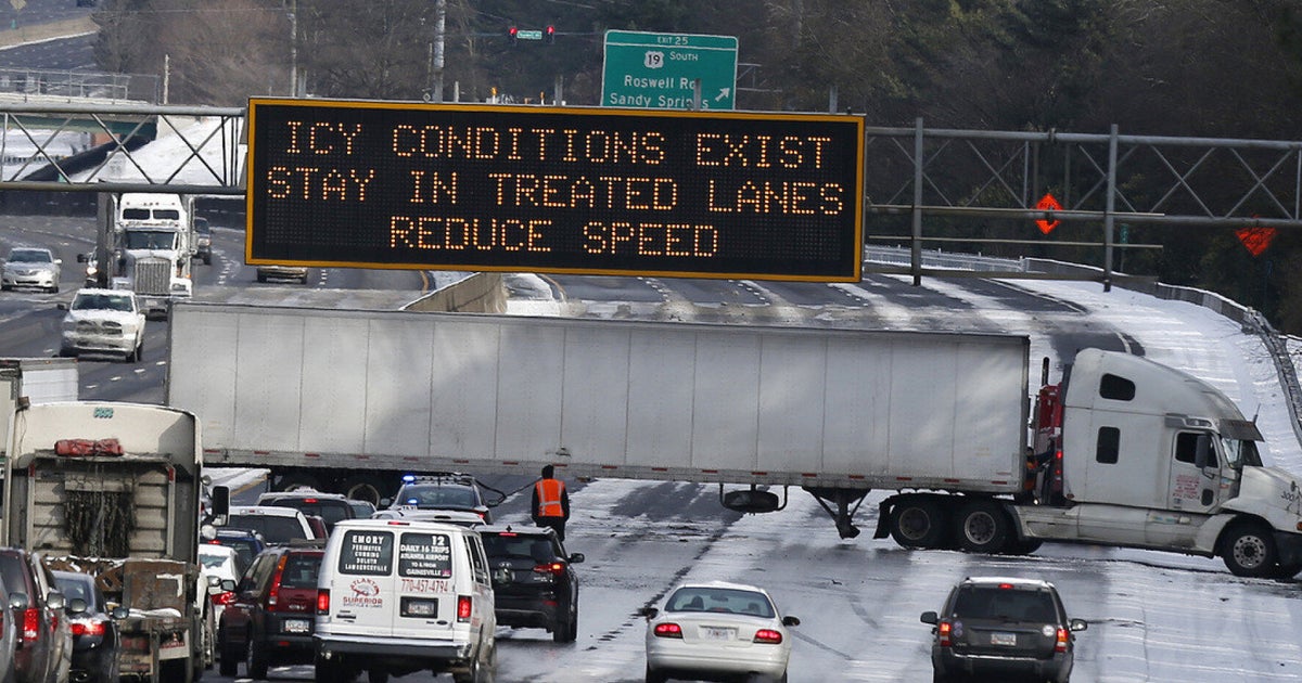 Shocking Pictures Of Icy Gridlock In Atlanta After Georgia Experiences ...