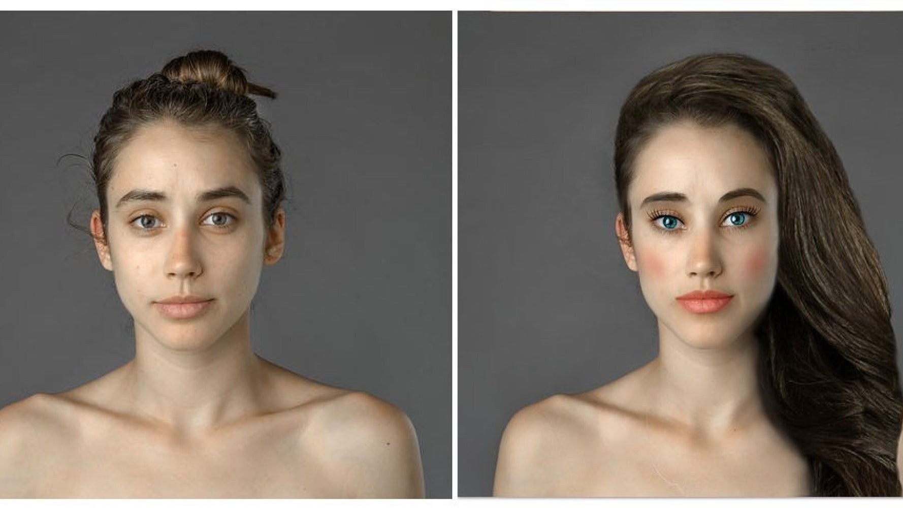 Woman Gets 25 Photoshop Makeovers To Fit Worldwide Ideals Of Beauty ...