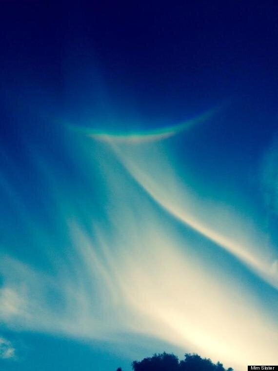Rare Upside Down Rainbow Photographed In Market Deeping, Lincolnshire ...