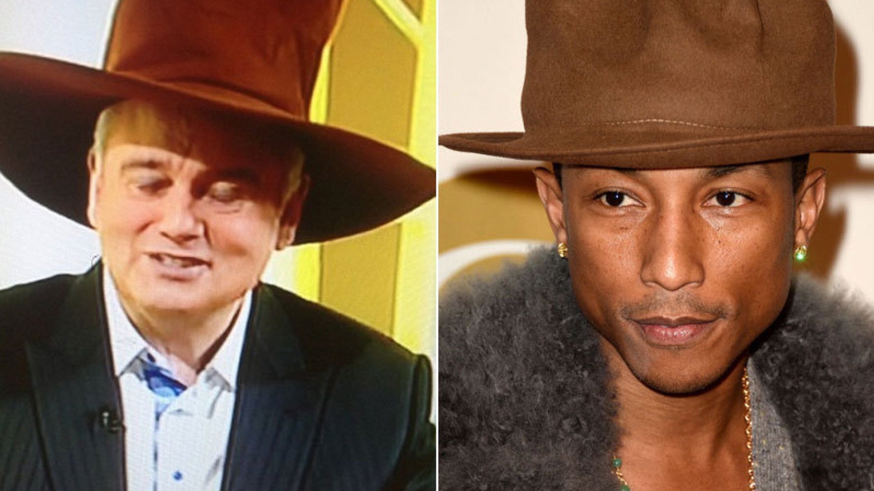 Eamonn Holmes Totally Rocks Pharrell Williams' Grammys Hat On 'This ...