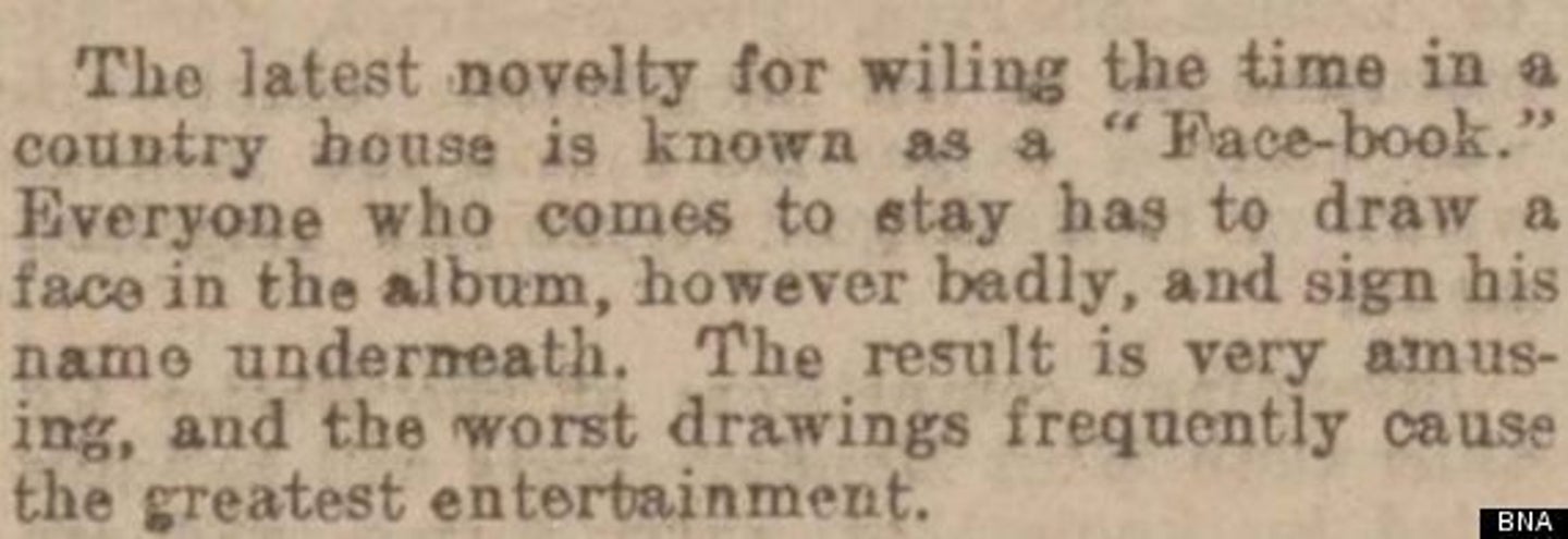 Facebook: 1902? Reference To Early 'Social Network' Found In Edwardian ...
