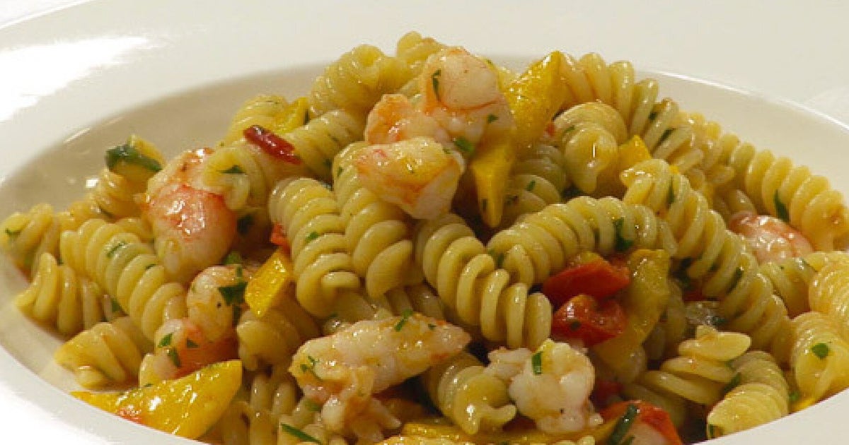 Recipe of the Week: Fusilli With Prawns, Courgettes, Datterini Tomatoes ...