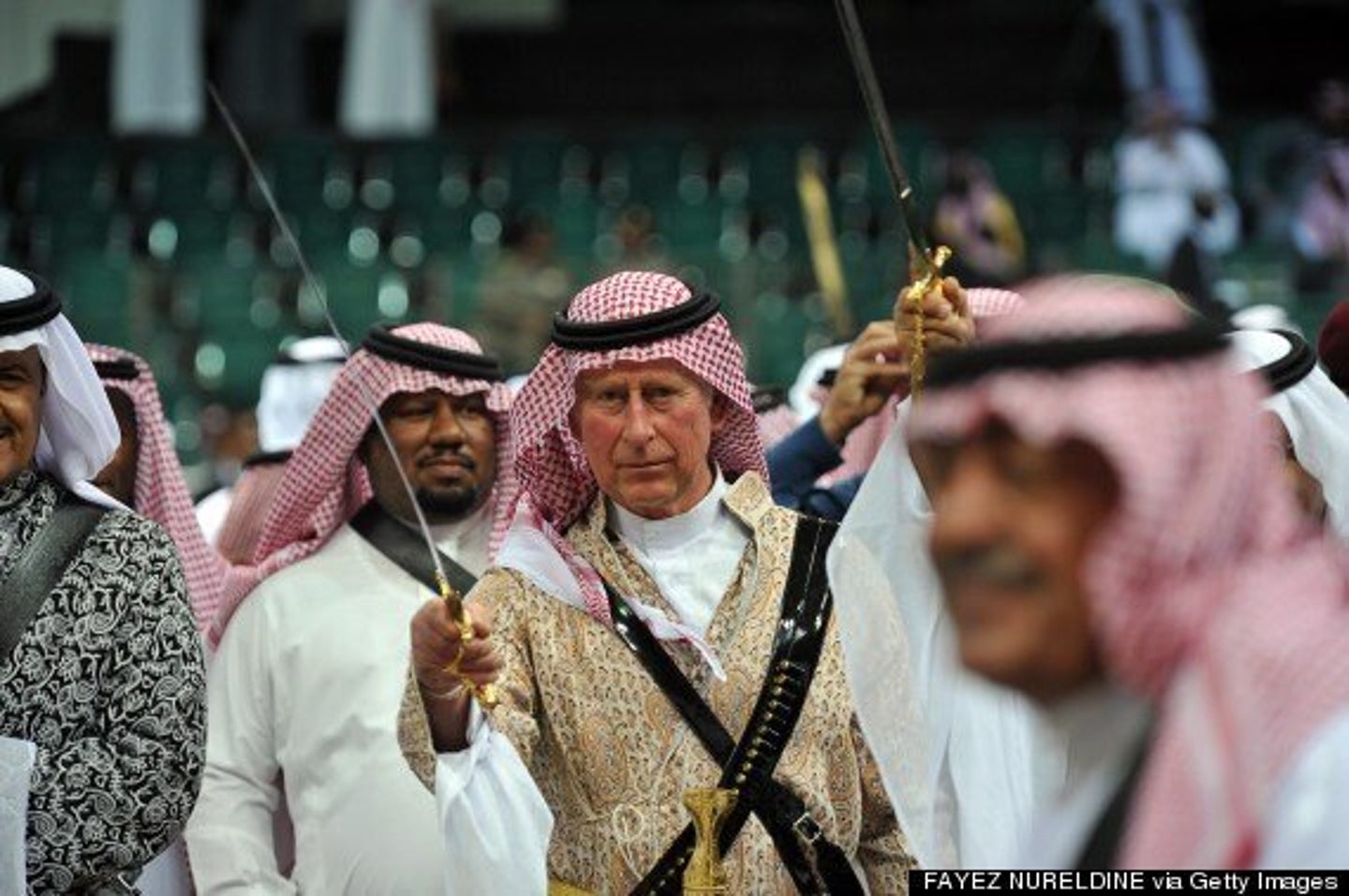 Prince Charles Criticised For Taking Part In Saudi Arabian Sword Dance ...