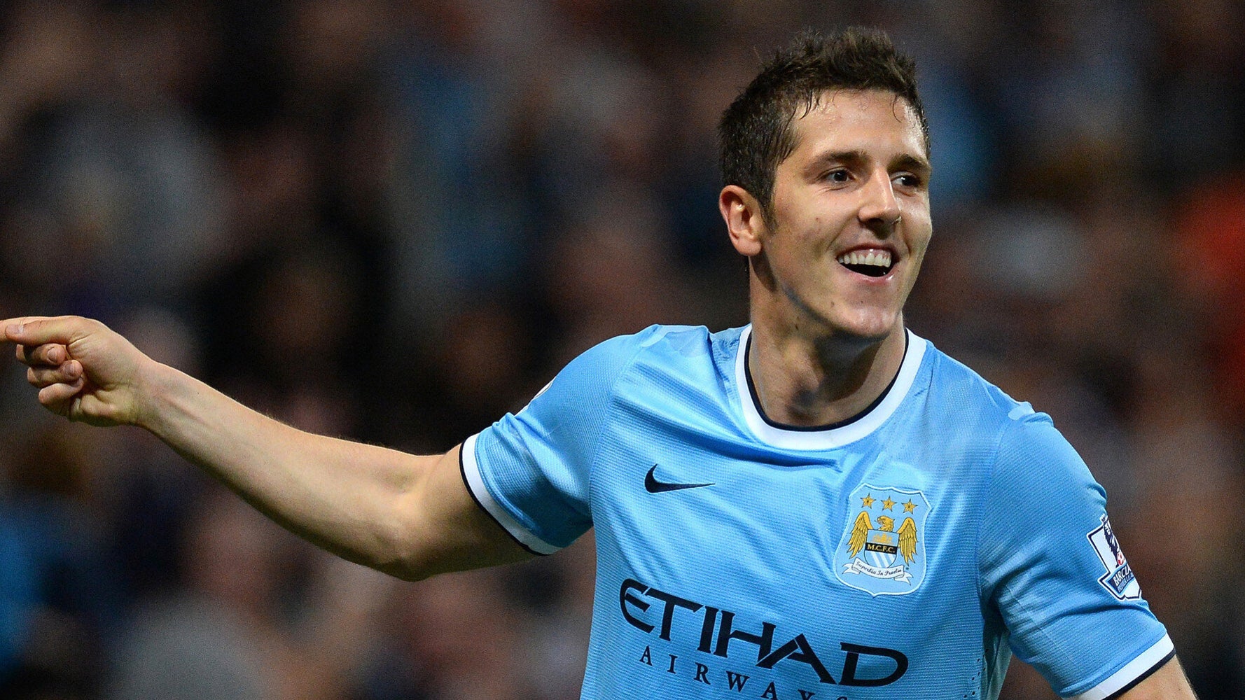 Stevan Jovetić Scores First Manchester City Goals Vs Wigan (PICTURES ...