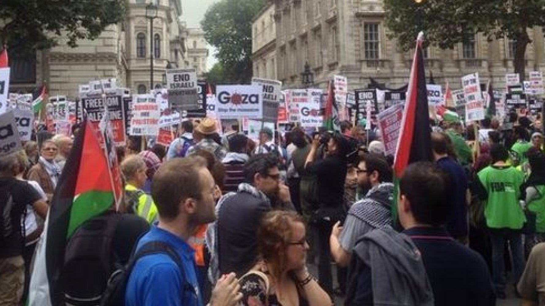 Gaza Conflict: Thousands Gather In London For Protest Against Israeli ...
