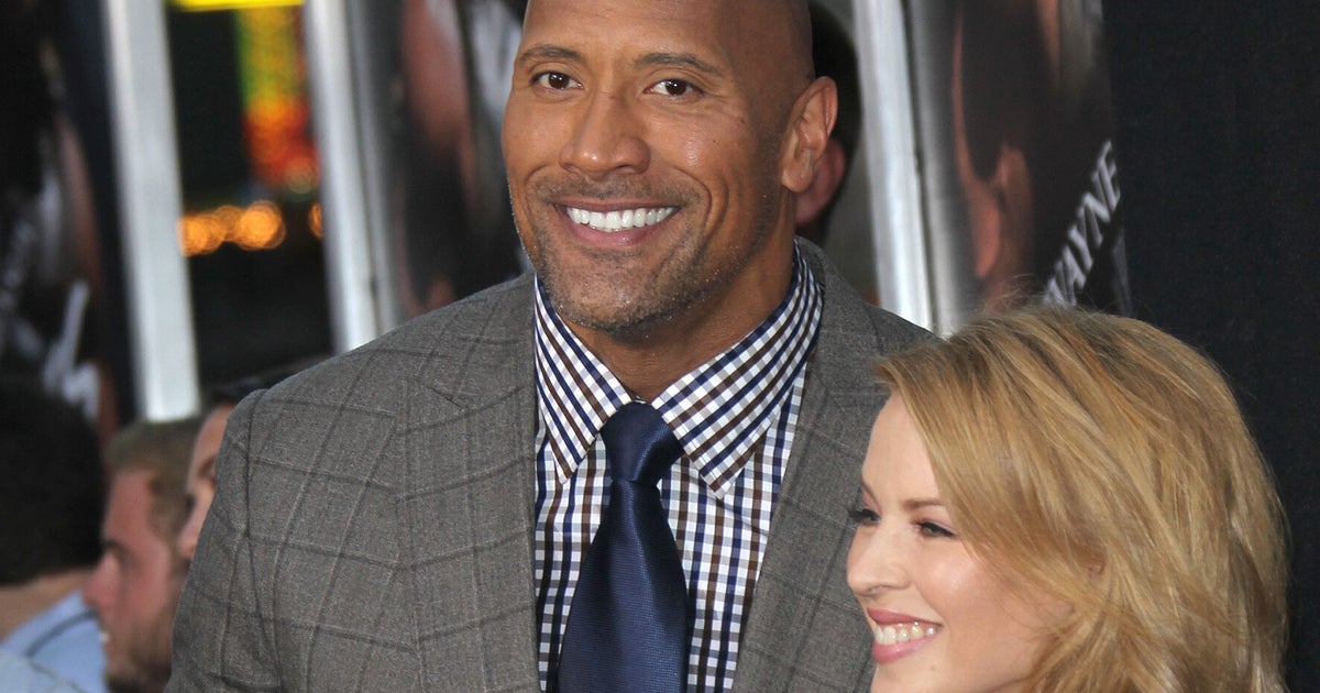 Kylie Minogue Cosies Up To Dwayne ‘The Rock' Johnson On The ‘Hercules ...
