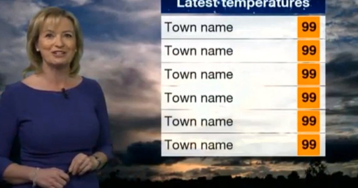Scorchio! BBC Weather Blooper Says It's Going To Be 99° Everywhere ...