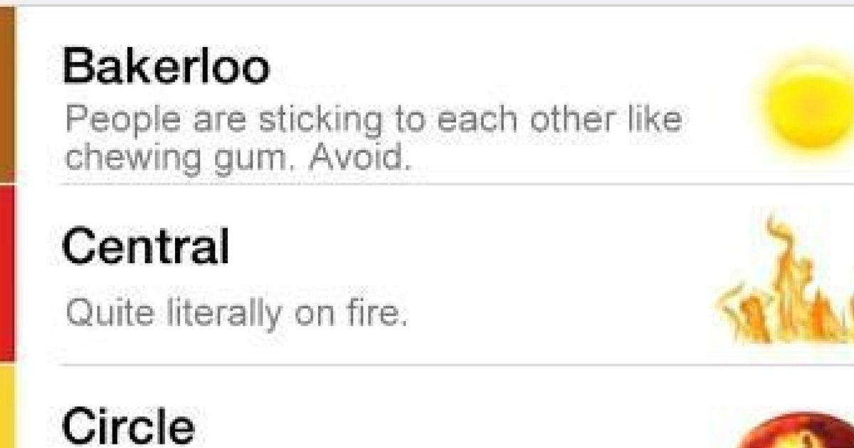 The New Transport For London App Tells You How Hot Your Tube Train Will ...