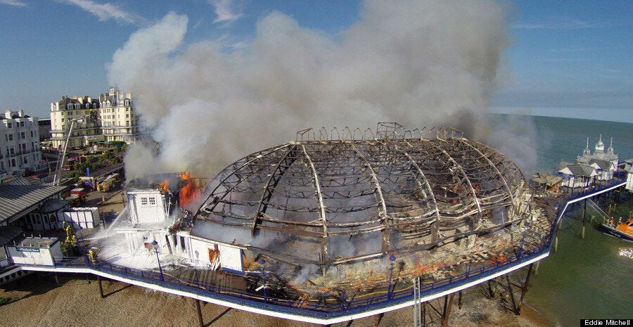 Eastbourne Pier Fire: Heartbreaking Before And After Photos Reveal ...