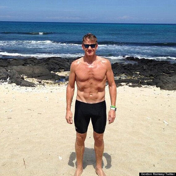 Gordon Ramsay Shows Off The Results Of His IRONMAN Training In Slimline ...