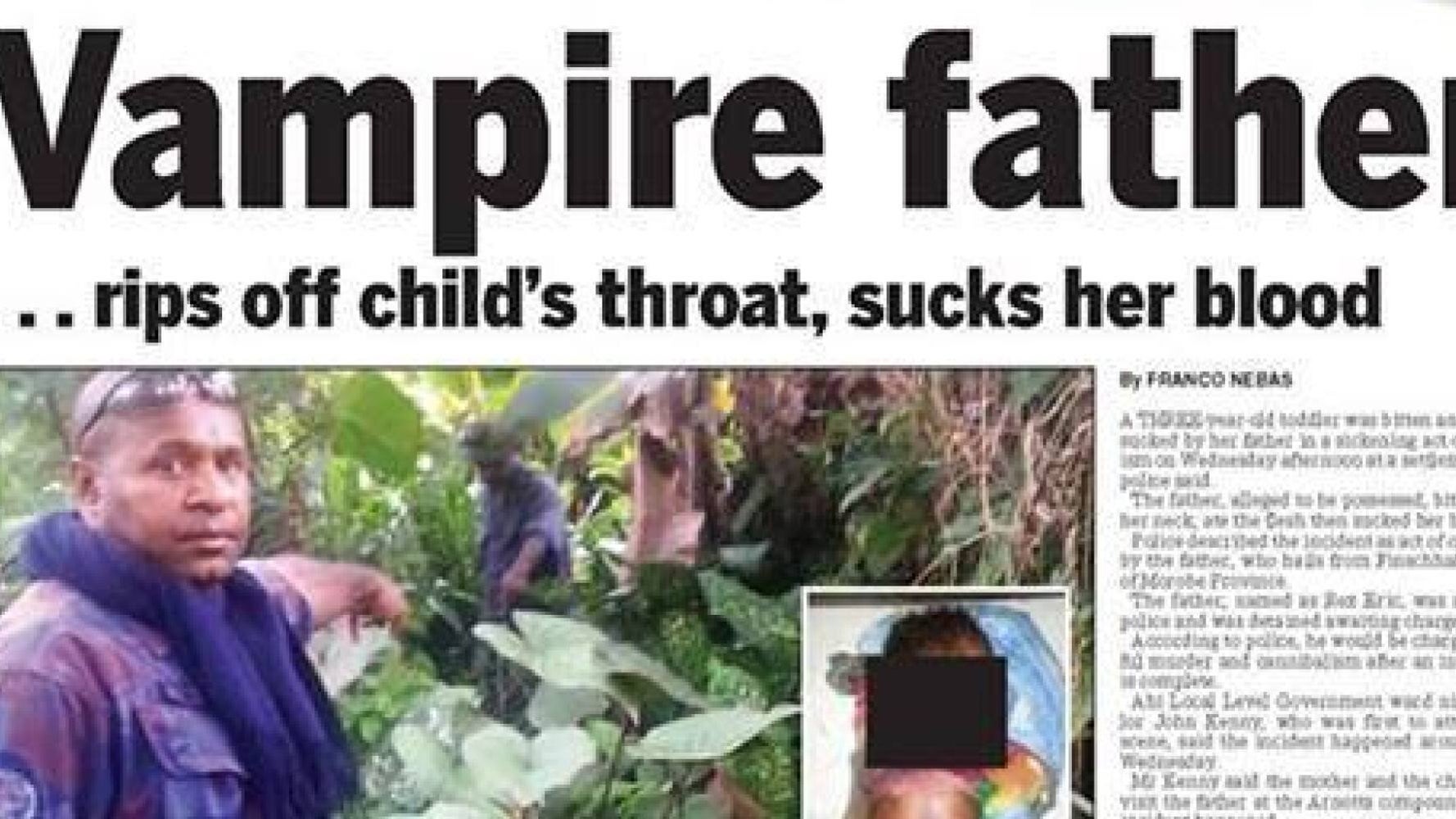 'Vampire Cannibal' Father Rex Eric Arrested On Suspicion Of Biting ...