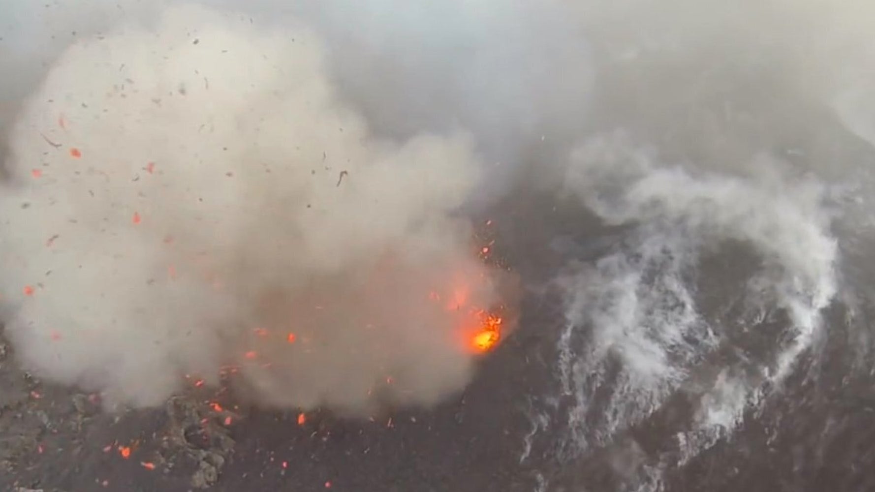 Drone Footage Erupting Of Volcano Will Make Your Face Feel Like It's ...