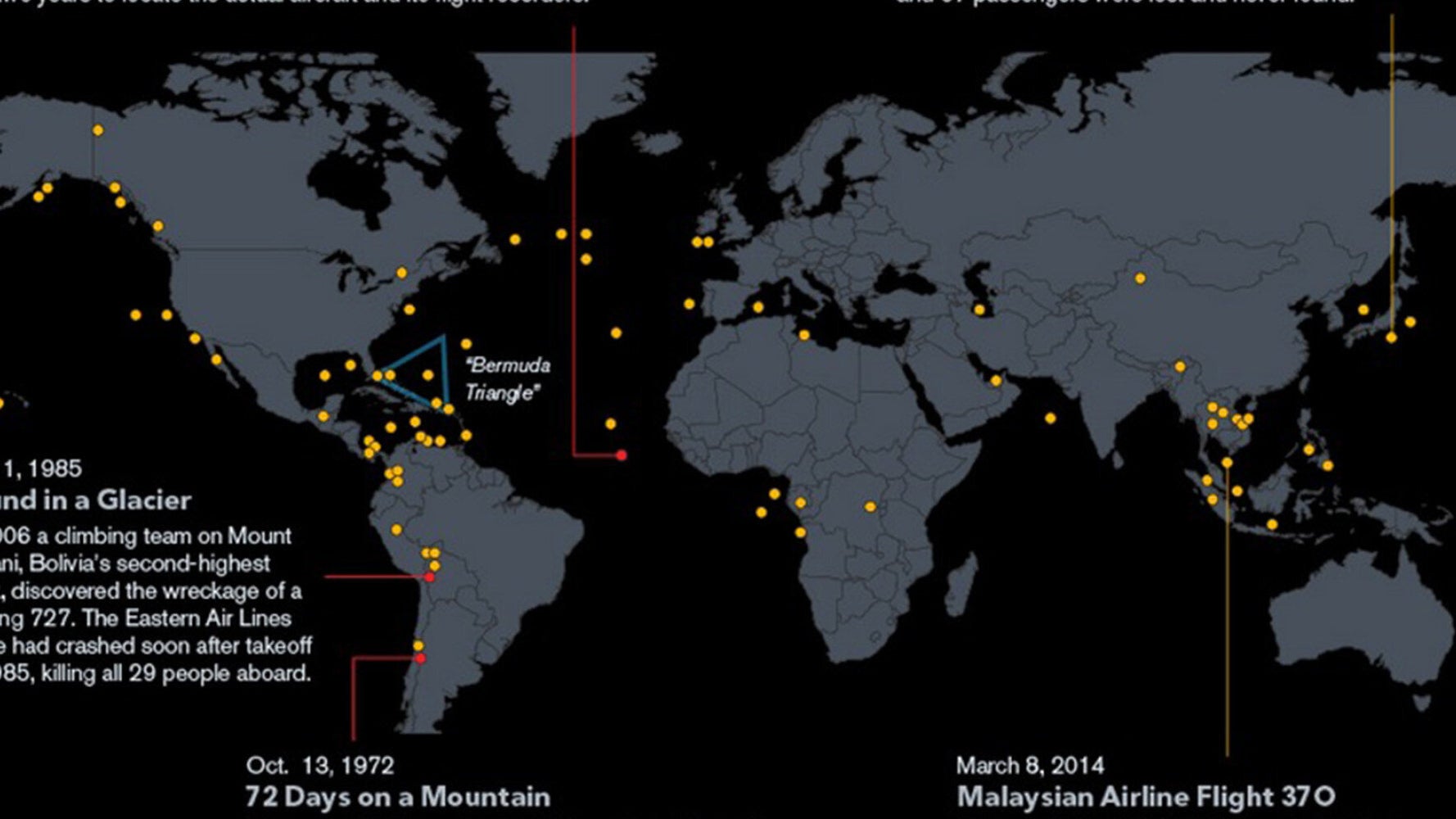 Missing Malaysia Airlines Flight MH370: Vanishing Planes Mapped Since ...