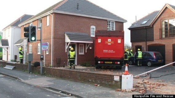 Royal Mail Lorry Crashes Into Gosport House | HuffPost UK